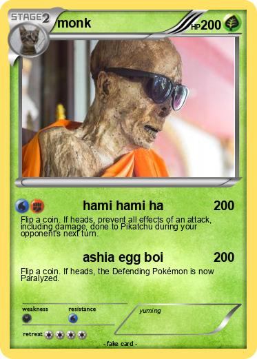 Pokémon monk 79 79 - hami hami ha - My Pokemon Card
