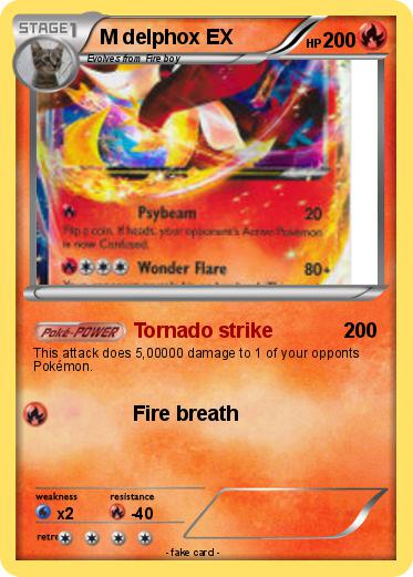 Pokémon M delphox EX 3 3 - Tornado strike - My Pokemon Card