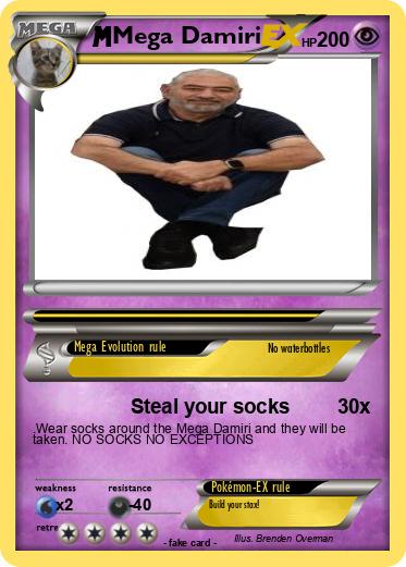 Pokémon Mega Damiri - Steal your socks - My Pokemon Card