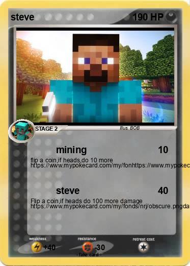 Pokémon steve 5504 5504 - mining - My Pokemon Card