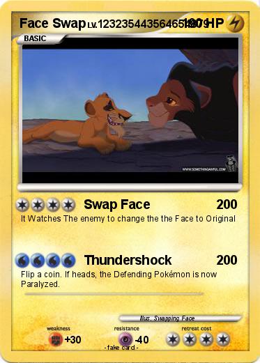 Pokémon Face Swap - Swap Face - My Pokemon Card