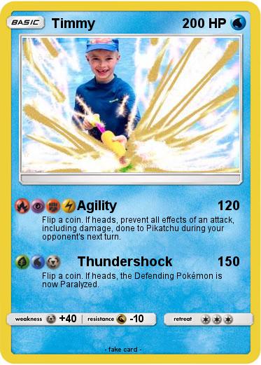 Pokémon Timmy 520 520 - Agility - My Pokemon Card