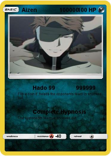 Pokémon Aizen 72 72 - Hado 99 999999 - My Pokemon Card