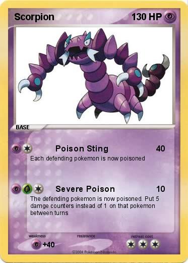 Pokémon Scorpion 97 97 - Poison Sting - My Pokemon Card