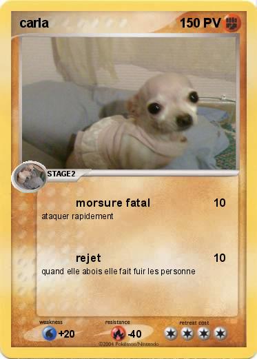 Pokémon carla 26 26 - morsure fatal - Ma carte Pokémon