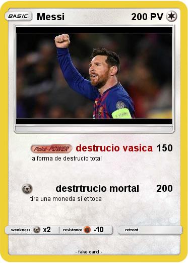 Pokémon Messi 1902 1902 - destrucio vasica - Mi carta pokémon