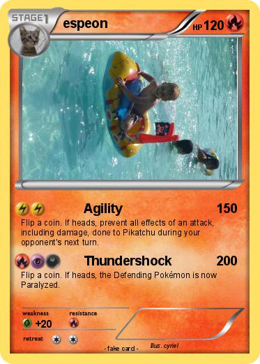 Pokémon espeon 644 644 - Agility - My Pokemon Card