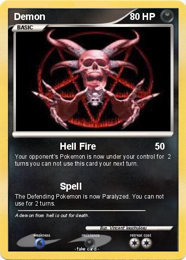 Pokémon Demon 2016 2016 - Hell Fire - My Pokemon Card