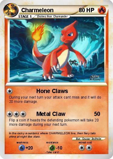 Pokémon Charmeleon 718 718 - Hone Claws - My Pokemon Card