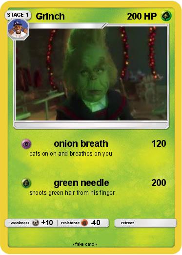 Pokémon Grinch 71 71 - onion breath - My Pokemon Card