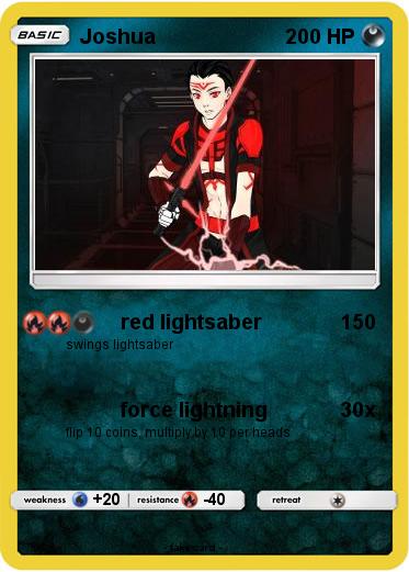 Pokémon Joshua 504 504 - red lightsaber - My Pokemon Card