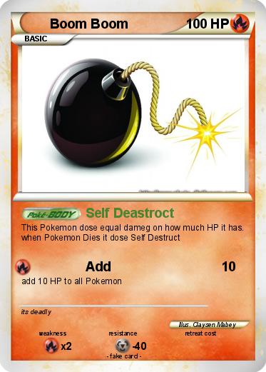 Pokémon Boom Boom 80 80 - Self Deastroct - My Pokemon Card