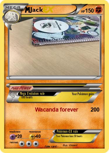 Pokémon Jack 3084 3084 - Wacanda forever - My Pokemon Card