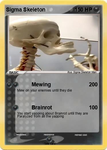 Pokémon Sigma Skeleton - Mewing - My Pokemon Card