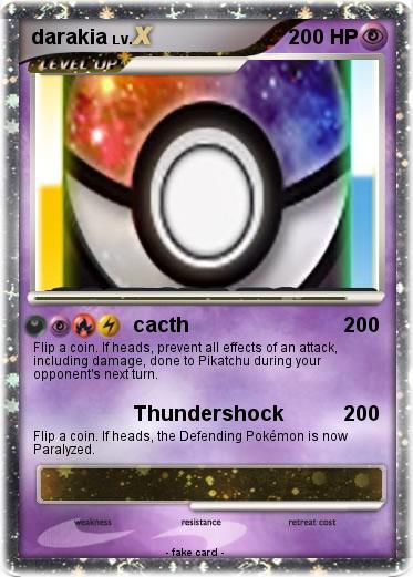 Pokémon darakia - cacth - My Pokemon Card