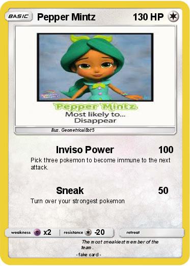 Pokémon Pepper Mintz - Inviso Power - My Pokemon Card