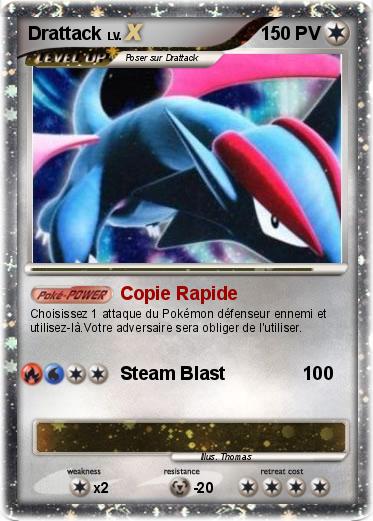 Pokémon Drattack 9 9 - Copie Rapide - Ma carte Pokémon