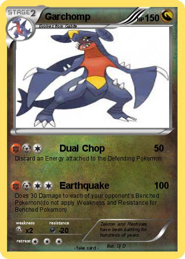 Pokémon Garchomp 638 638 - Dual Chop - My Pokemon Card