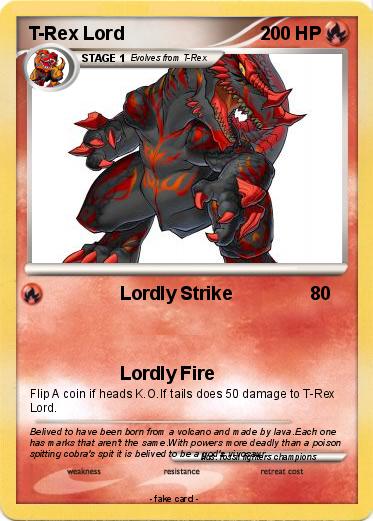 Pokémon T Rex Lord 3 3 - Lordly Strike - My Pokemon Card