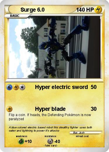 Pokémon Surge 6 1 1 - Hyper electric sword - My Pokemon Card