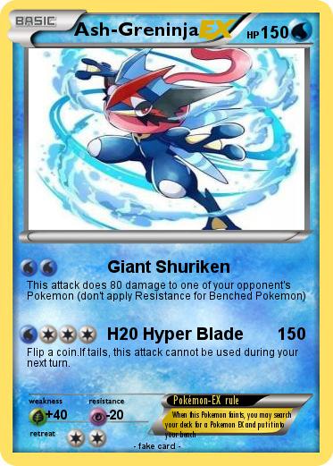 Pokémon Ash Greninja 792 792 - Giant Shuriken - My Pokemon Card