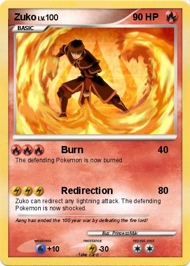 Pokémon Zuko 145 145 - Burn - My Pokemon Card