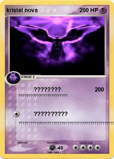 Pokémon kristel nova - ???????? - My Pokemon Card