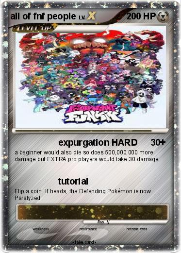 Pokémon all of fnf people - expurgation HARD - My Pokemon Card