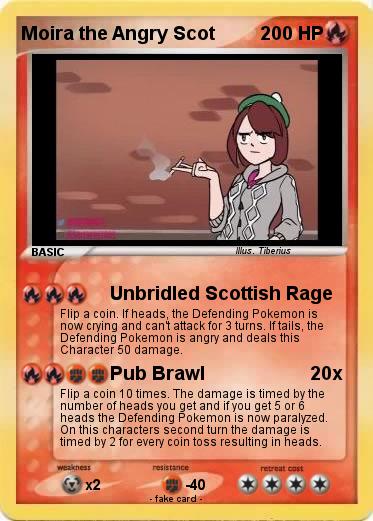 Pokémon Moira the Angry Scot - Unbridled Scottish Rage - My Pokemon Card