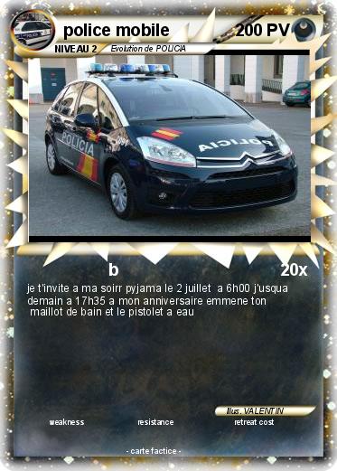 Pokémon police mobile - b - Ma carte Pokémon
