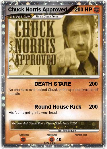 Pokémon Chuck Norris Approved - DEATH STARE - My Pokemon Card