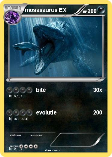 Pokémon mosasaurus EX 6 6 - bite - My Pokemon Card