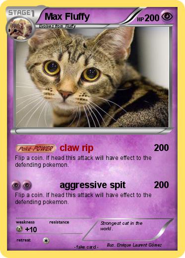 Pokémon Max Fluffy - claw rip - My Pokemon Card