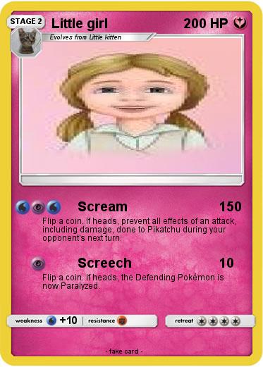 Pokémon Little girl 40 40 - Scream - My Pokemon Card