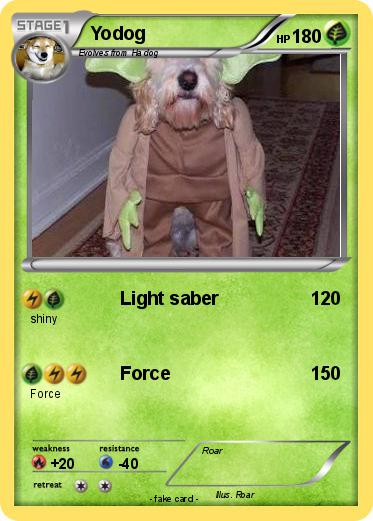Pokémon Yodog 7 7 - Light saber - My Pokemon Card