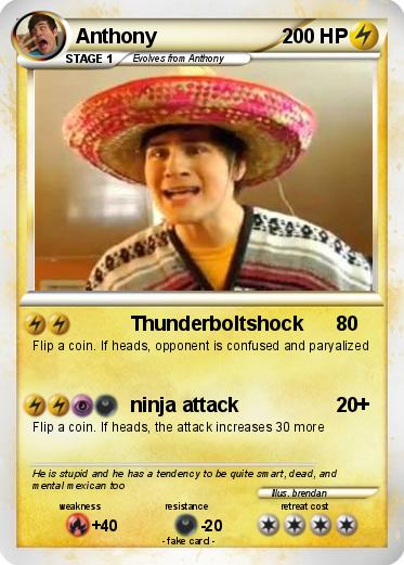 Pokémon Anthony 401 401 - Thunderboltshock - My Pokemon Card