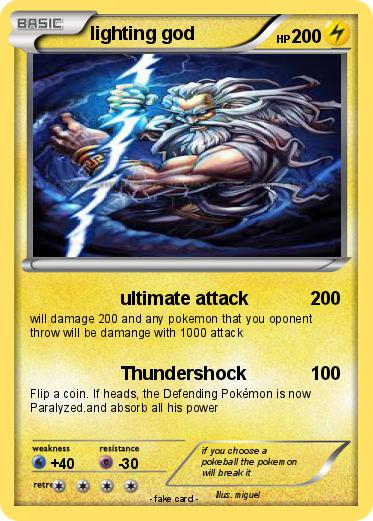 Pokémon lighting god 3 3 - ultimate attack - My Pokemon Card