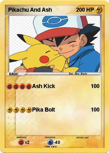 Pokémon Pikachu And Ash 29 29 - Ash Kick - My Pokemon Card