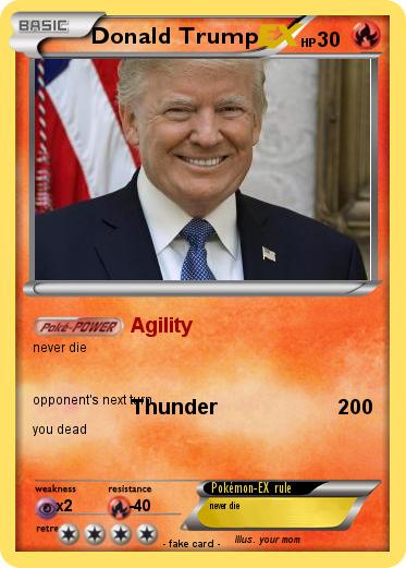 Pokémon Donald Trump 4690 4690 - Agility - My Pokemon Card
