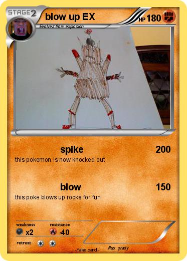 Pokémon blow up 14 14 - spike - My Pokemon Card