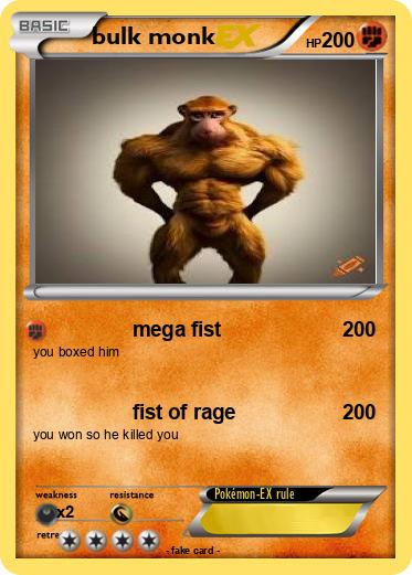 Pokémon bulk monk - mega fist - My Pokemon Card