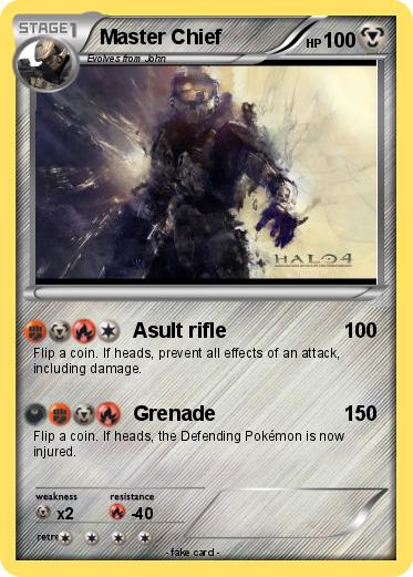 Pokémon Master Chief 1360 1360 - Asult rifle - My Pokemon Card