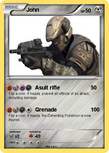 Pokémon John 3157 3157 - Asult rifle - My Pokemon Card
