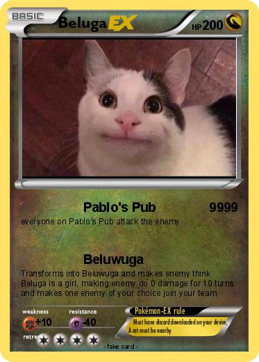 Pokémon Beluga 58 58 - Pablo's Pub 9999 - My Pokemon Card