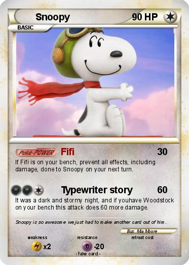 Pokémon Snoopy 231 231 - Fifi - My Pokemon Card