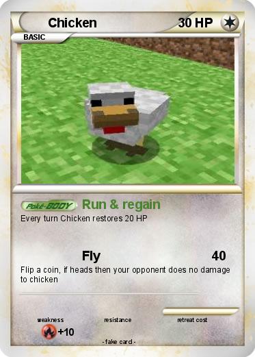 Pokémon Chicken 113 113 - Run & regain - My Pokemon Card