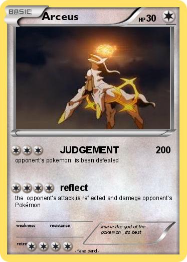 Pokémon Arceus 11270 11270 - JUDGEMENT - My Pokemon Card