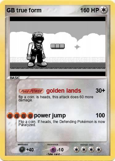 Pokémon GB true form - golden lands - My Pokemon Card