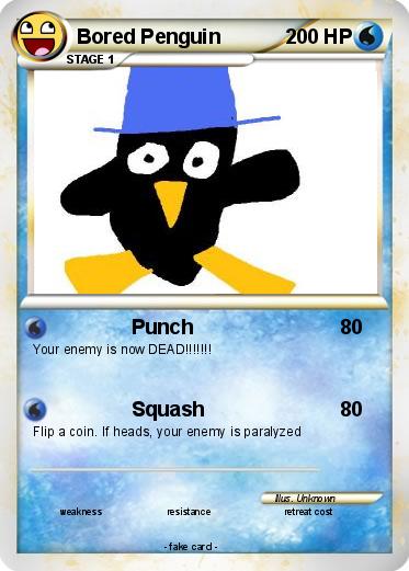 Pokémon Bored Penguin - Punch - My Pokemon Card