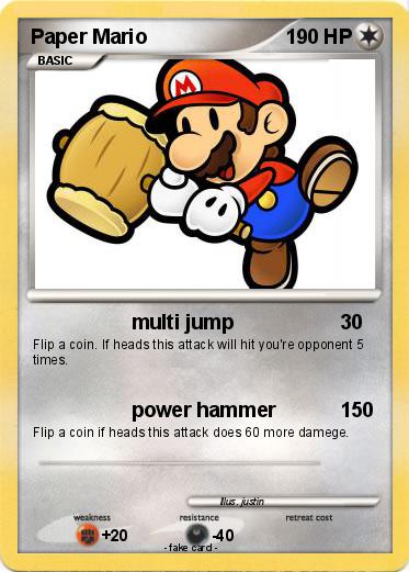 Pokémon Paper Mario 214 214 - multi jump - My Pokemon Card